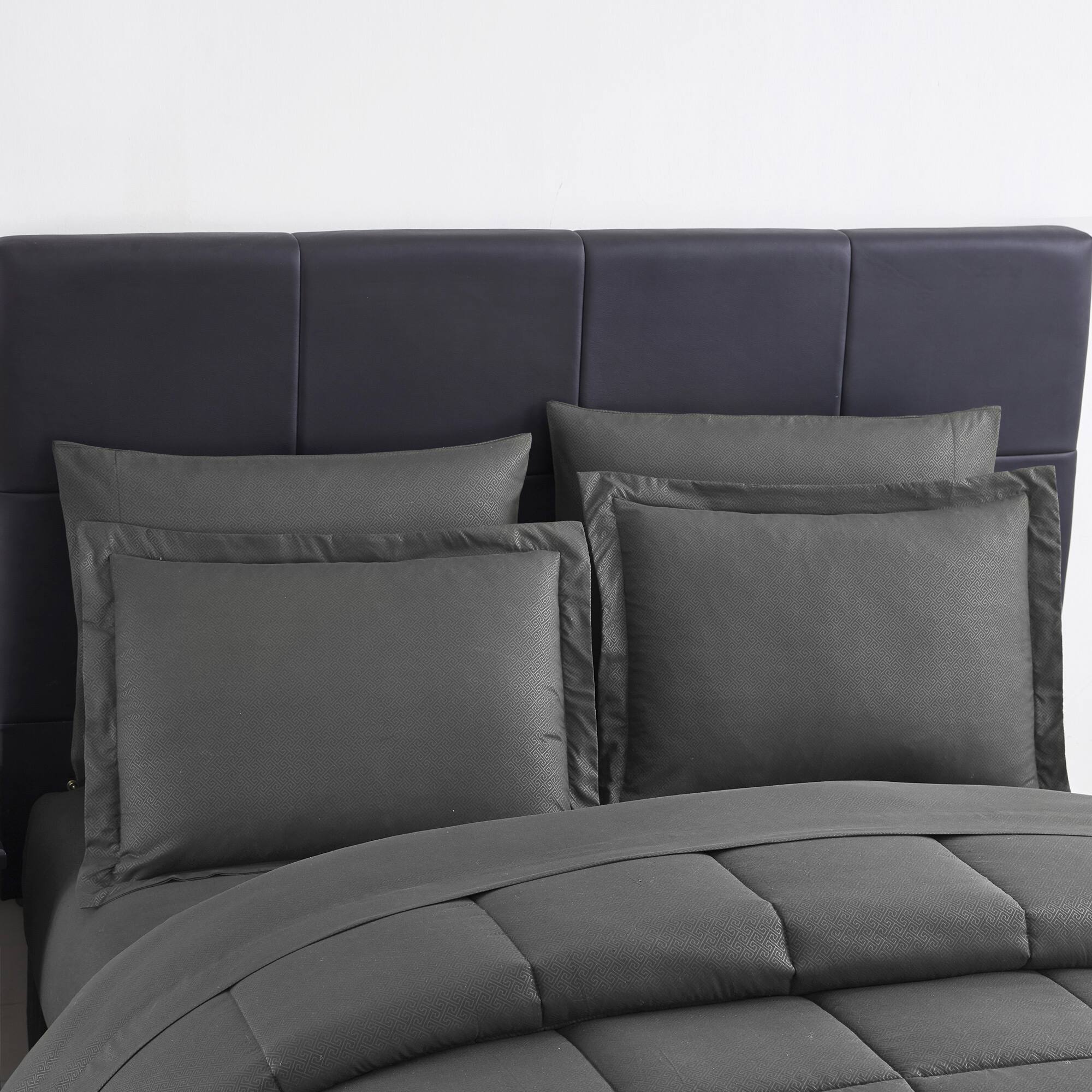 Sweet Home Collection 8 Piece Embossed Greek Key Bed in a Bag All ...