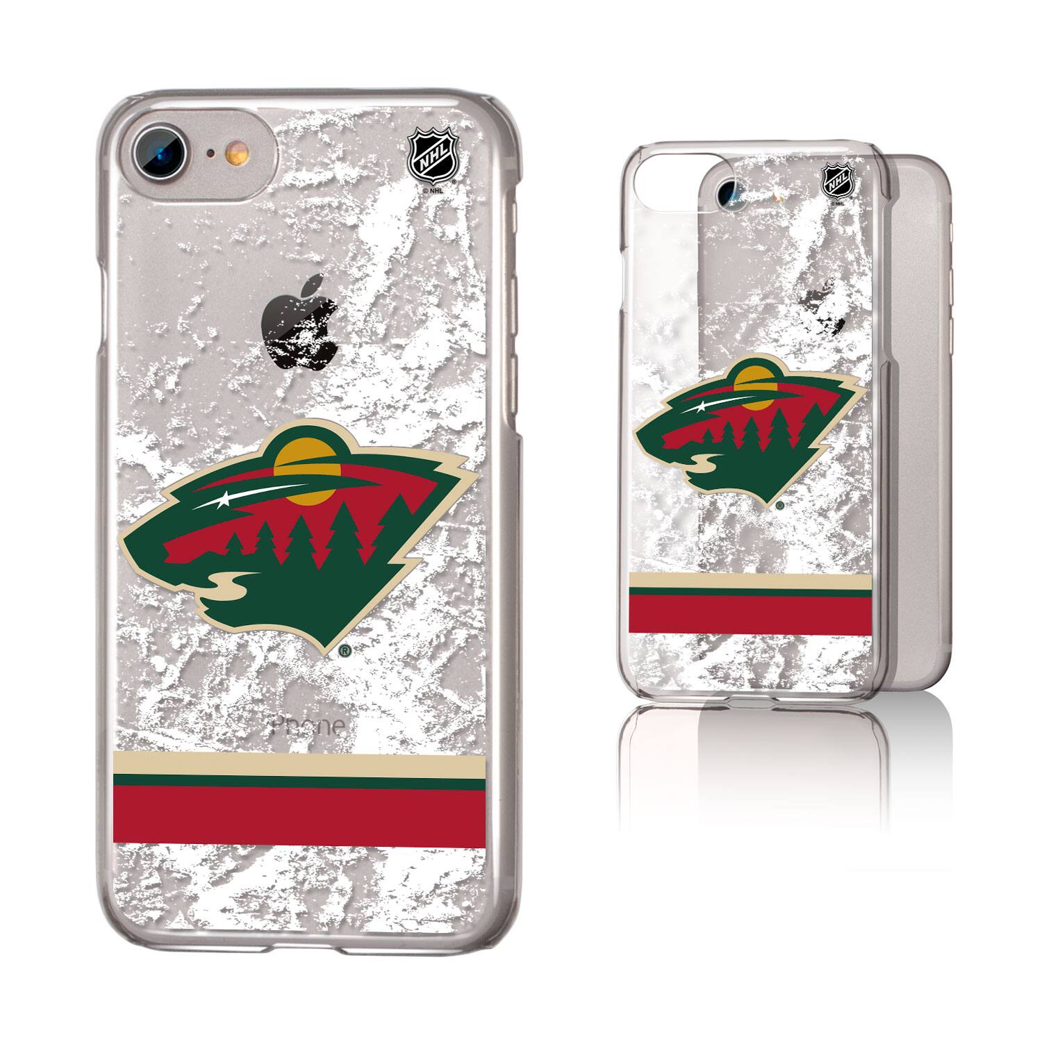 Keyscaper NHL Minnesota Wild iPhone Stripe Clear Ice Case 15 Plus ...
