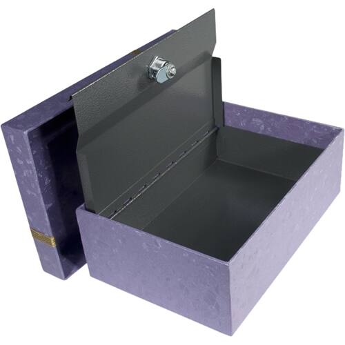 Best Buy: Barska Gift Box Lock Box with Key Lock Light purple CB11796