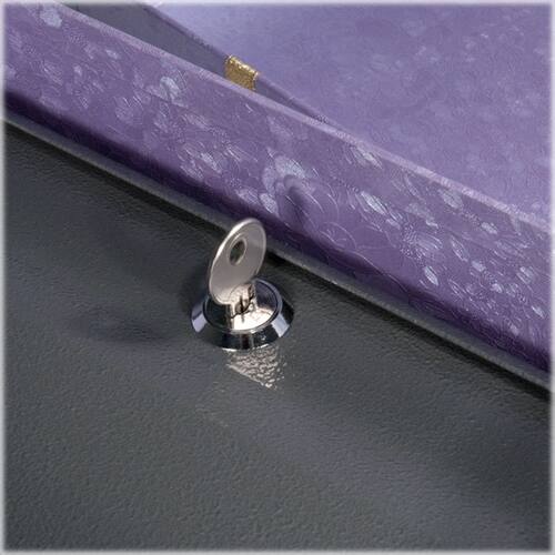 Best Buy: Barska Gift Box Lock Box with Key Lock Light purple CB11796