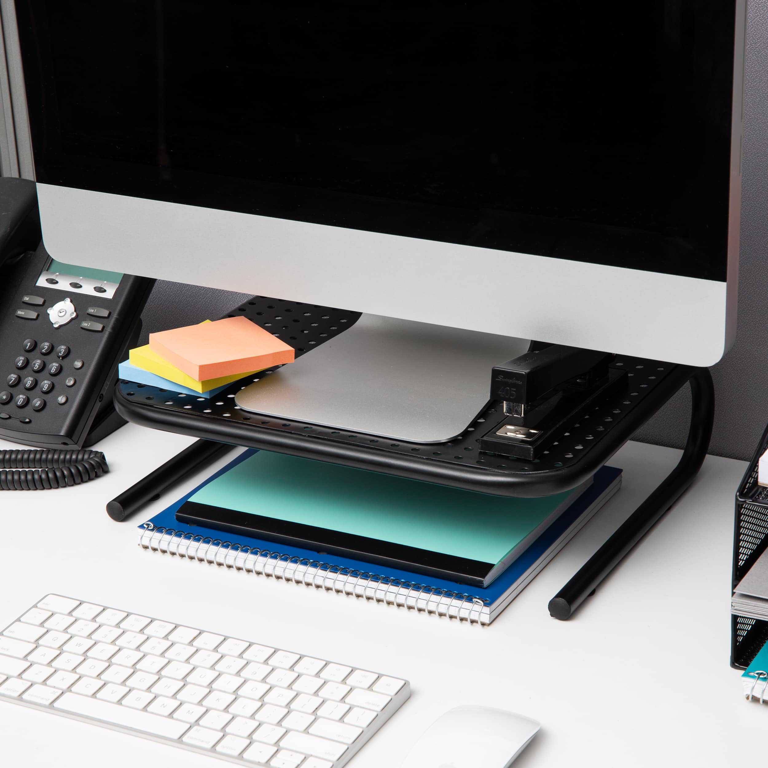 Best Buy: Mind Reader Monitor Stand, Ventilated Laptop Riser, Desktop ...