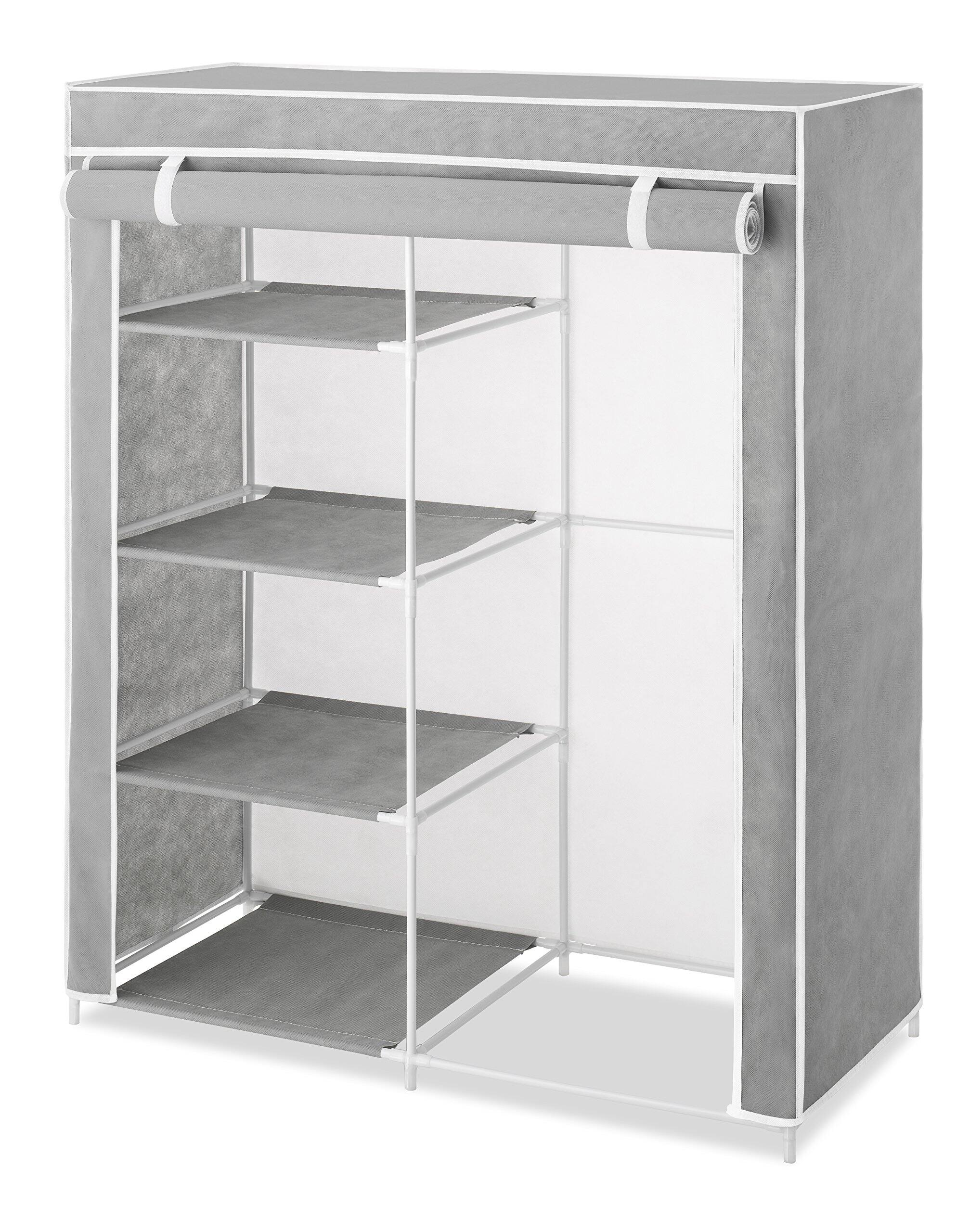VEGA AUTOMOTIVE Compact Clothes Closet Space Saving And Hanging Rod ...
