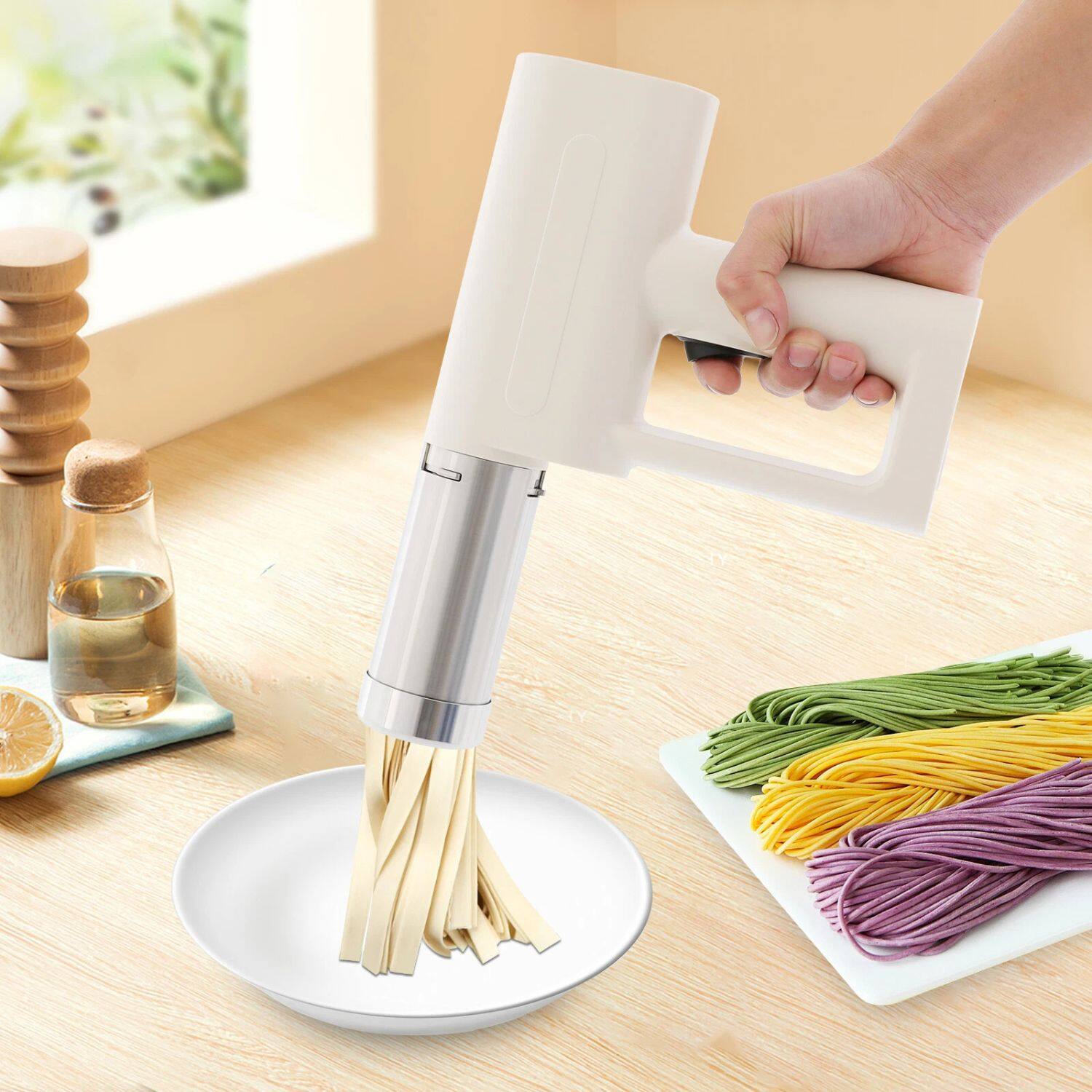 Home Collection Electric 5 in 1 Pasta Maker – Automatic Handheld Noodle ...