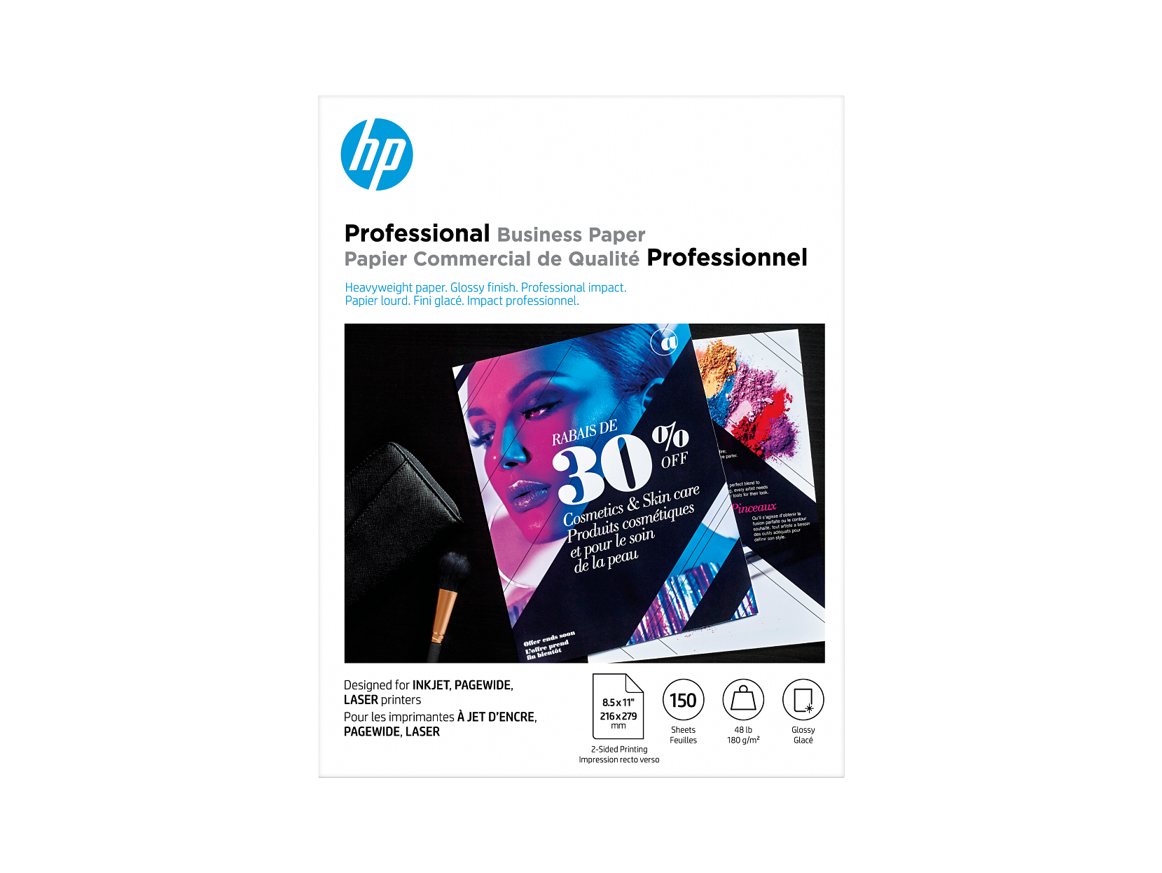 Best Buy: HEWLETT PACKARD Inkjet Brochure Paper, Letter, Bright White ...