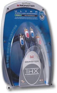 Best Buy: Monster Cable 8' THX Audio Interconnect Cable ULT I600-8