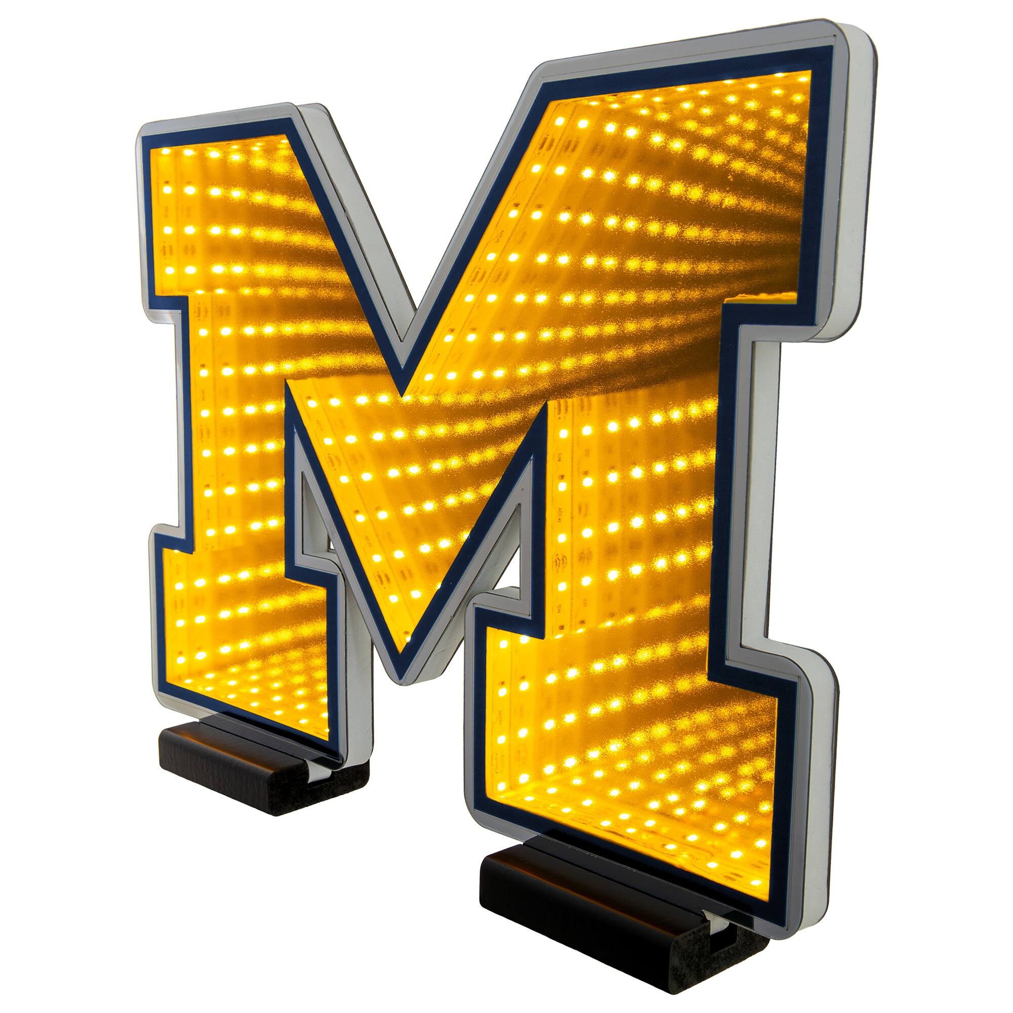Sporticulture Michigan Wolverines LED Infinity Logo Light Multicolor ...