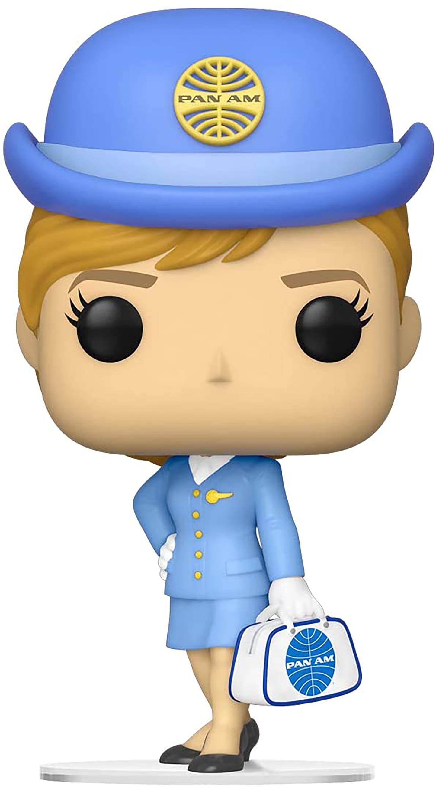 Pan Am Funko POP Ad Icons Vinyl Figure | Stewardess with White Bag Blue 56816 - Best Buy