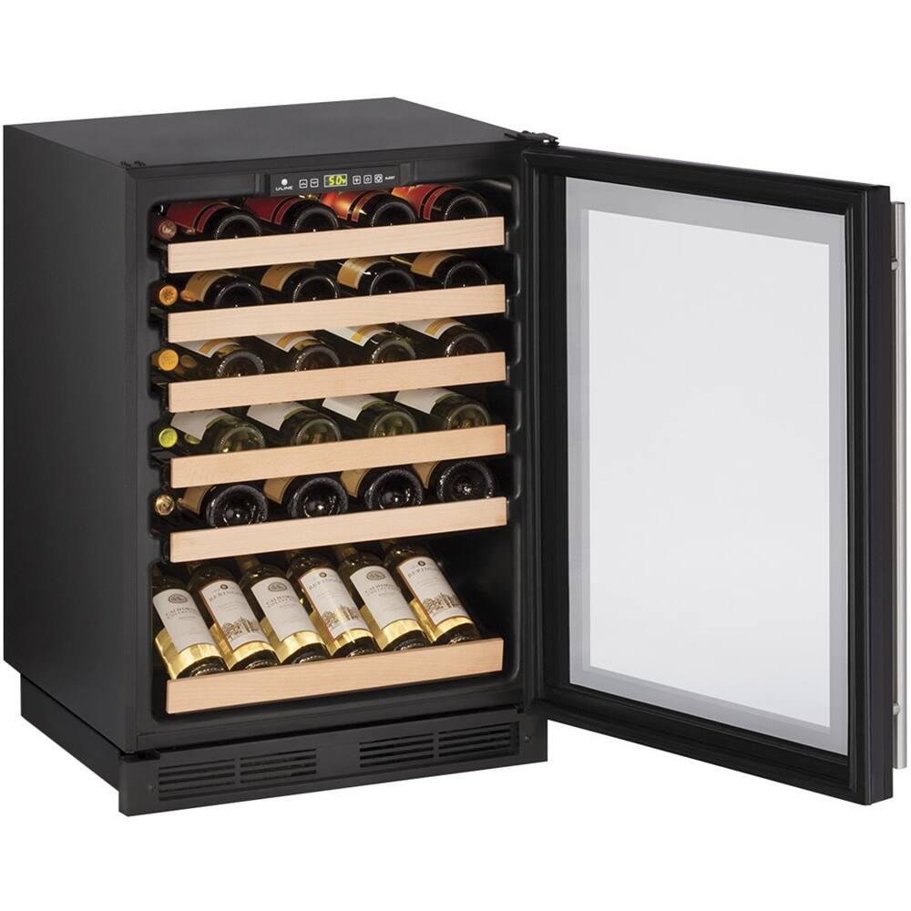 Best Buy: U-Line Wine Captain 48-Bottle Built-In Wine Cooler Black U ...
