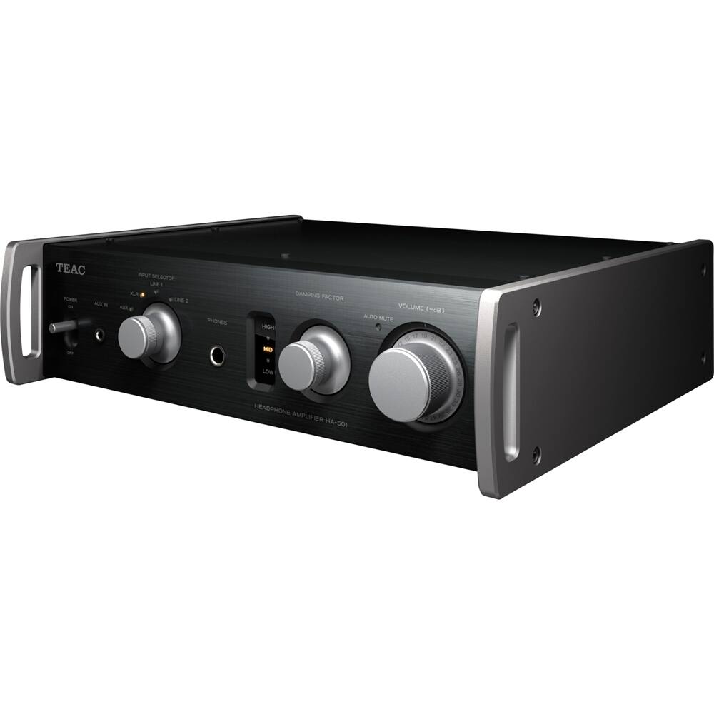 Best Buy: TEAC Full-Analog Dual Monaural Headphone Amplifier Black HA501B