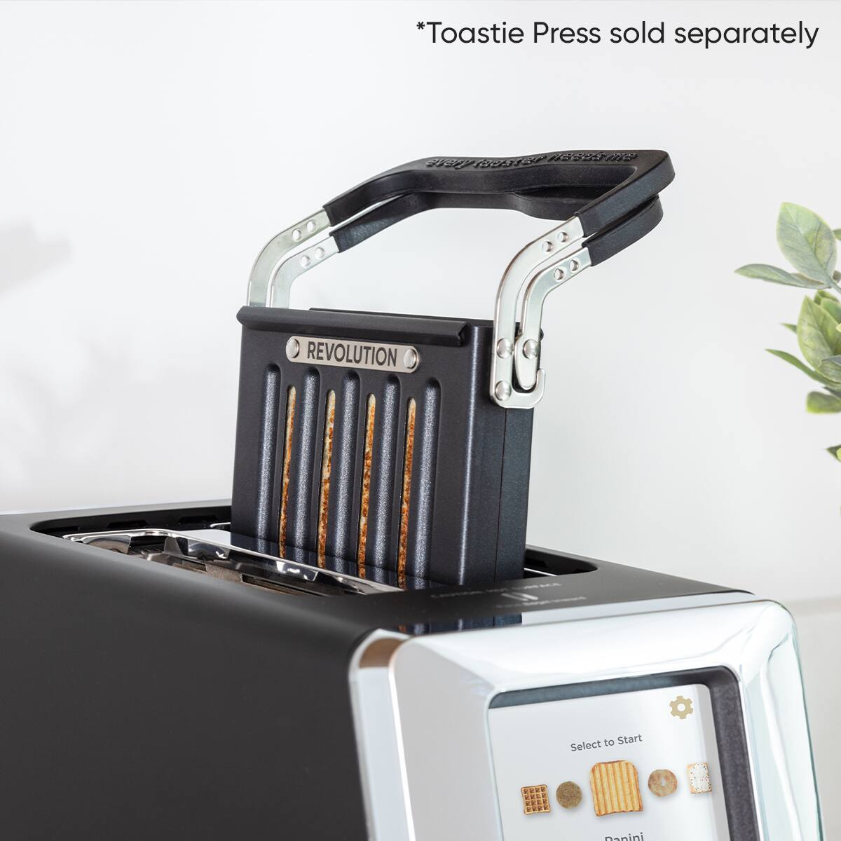 Revolution Cooking Revolution InstaGLO R180 2 Slice Toaster Black R180 ...