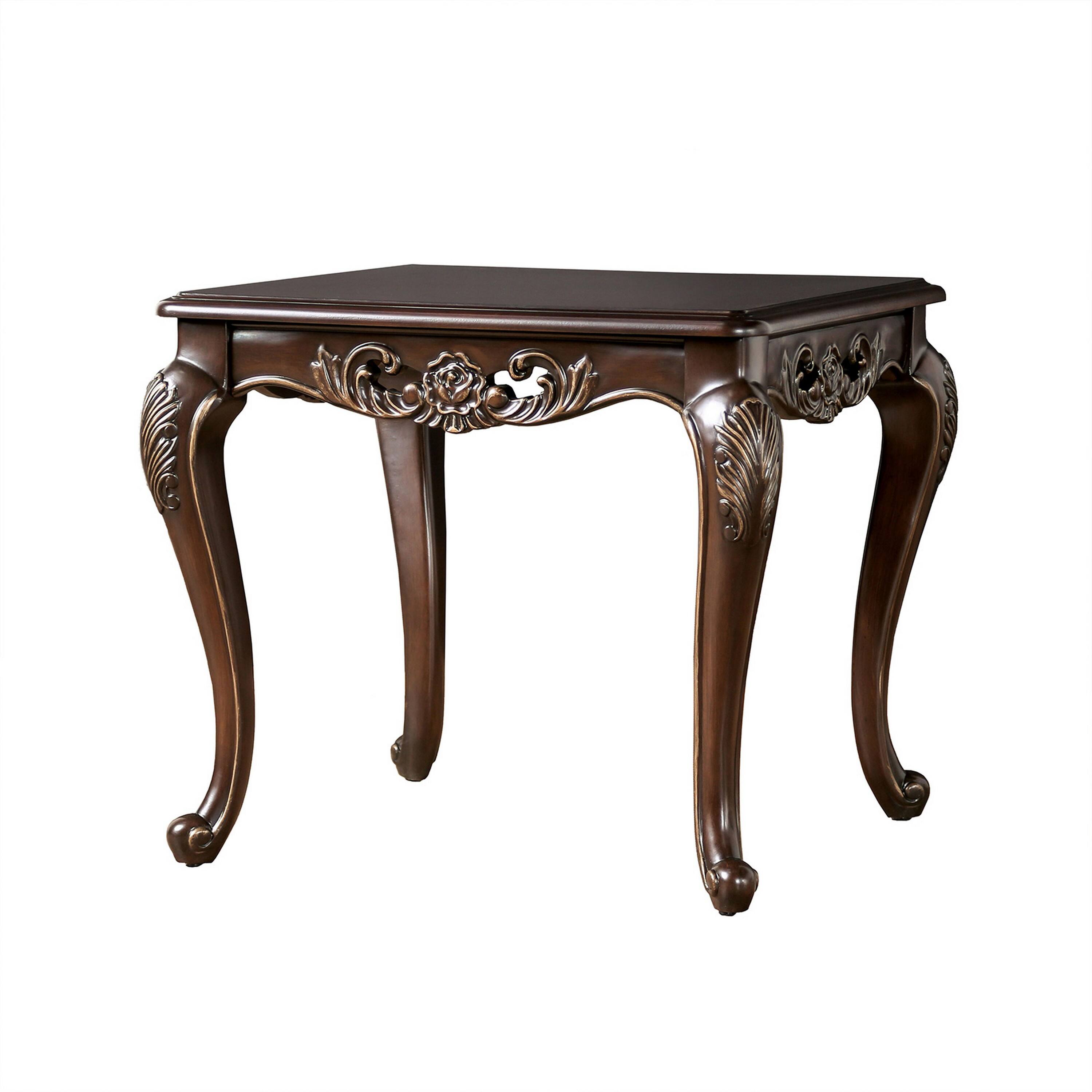 Manhattan Lane Halie Side End Table, 28 Inch, Classic Cabriole Legs ...