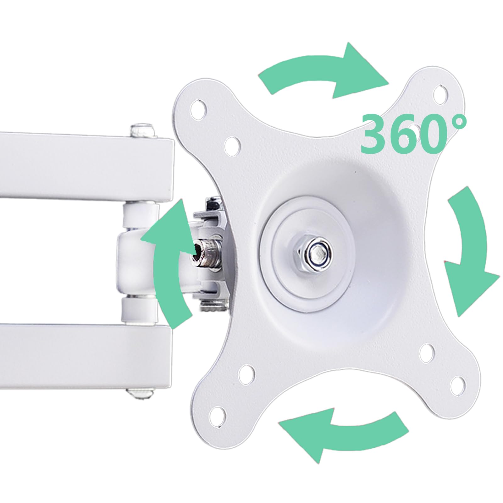 Dazzed Corner Articulating Full‑Motion Wall Mount Bracket for 10
