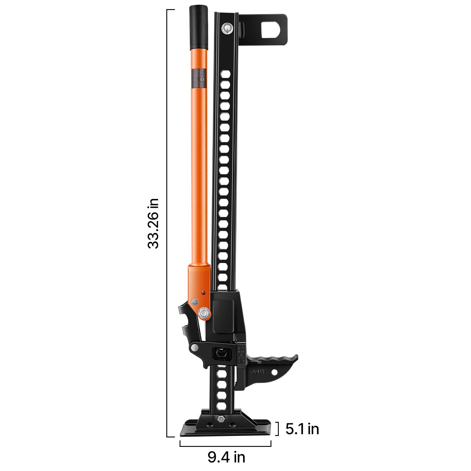 VEVOR Farm Jack, 33" Utility High Lift Farm Jack, 3.18 Ton (7,000 lbs ...