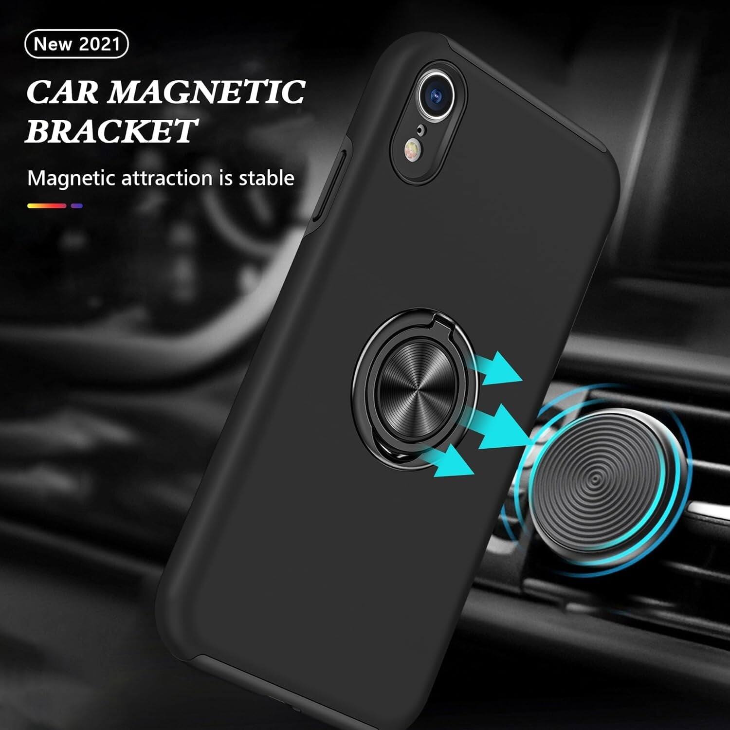 Entronix iPhone XR Case with 360º Circular Ring Gripstand for Ultimate ...