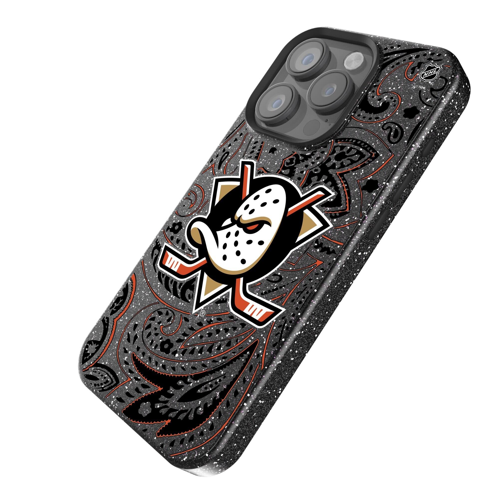 Keyscaper NHL Anaheim Ducks Paisley Bling iPhone Case 16 Pro Max Black ...