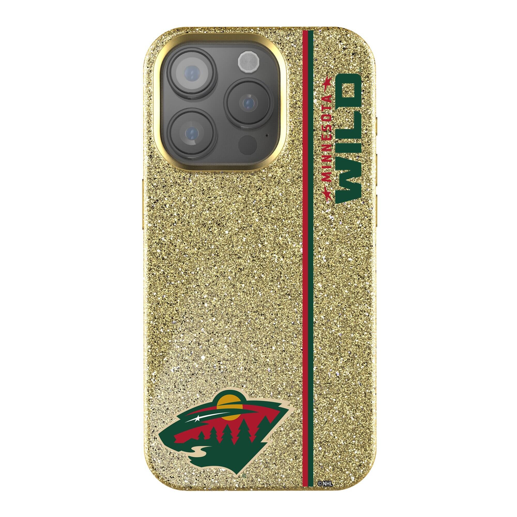 Keyscaper NHL Minnesota Wild Sidebar Bling iPhone Case 16 Pro Max Gold ...