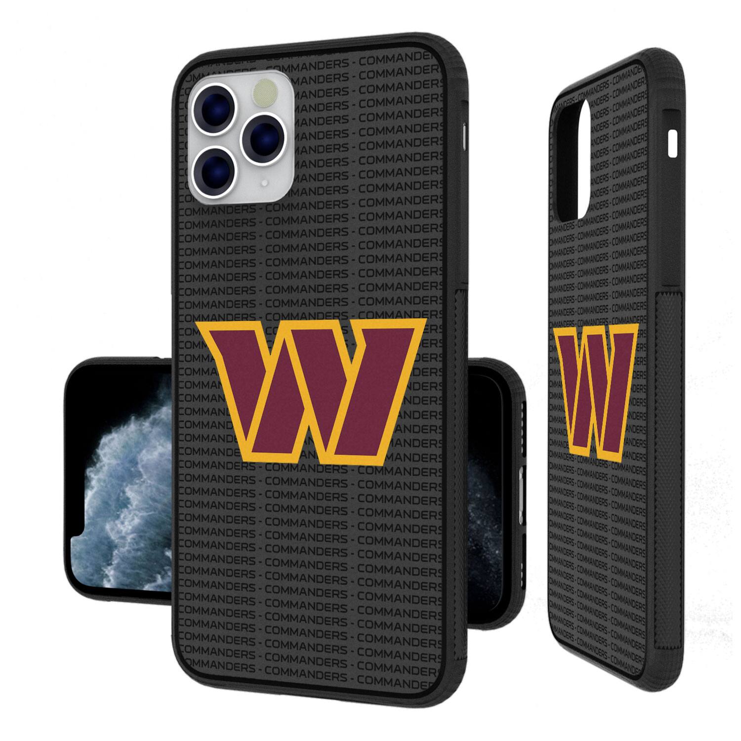 Keyscaper NFL Washington Commanders iPhone Text Backdrop Design Bump ...