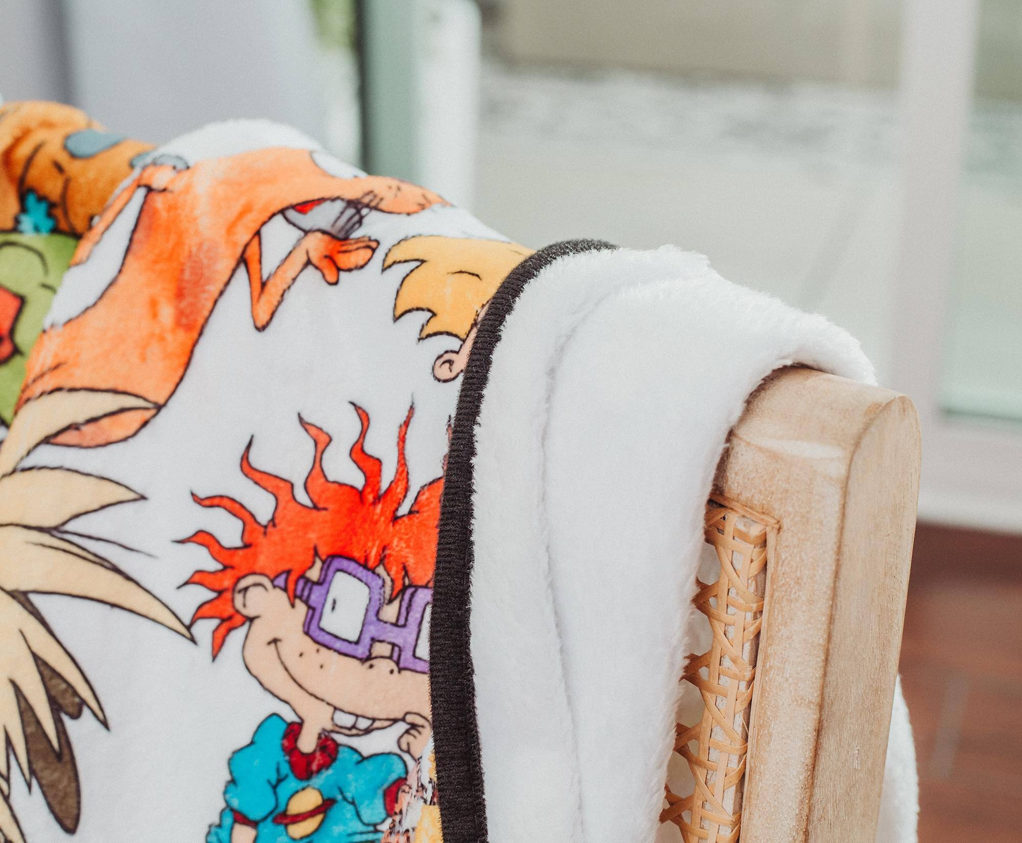 Nickelodeon Cartoon Collage Fleece Throw Blanket | 45 x 60 Inches Multi ...