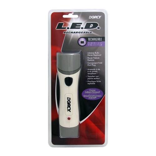Best Buy: Dorcy LED Rechargeable Flashlight Gray / Soft White 41-1045