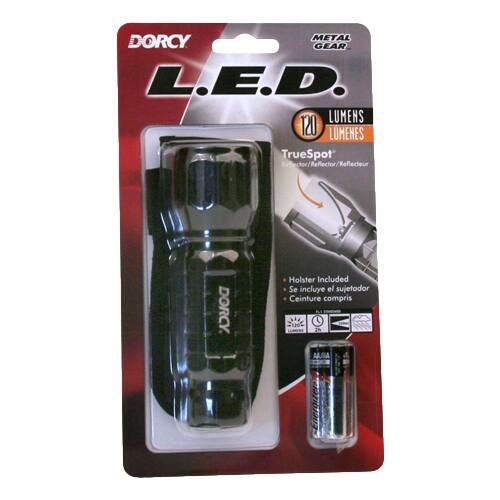 Best Buy: Dorcy 3AAA LED Metal Gear Flashlight Black 41-4284