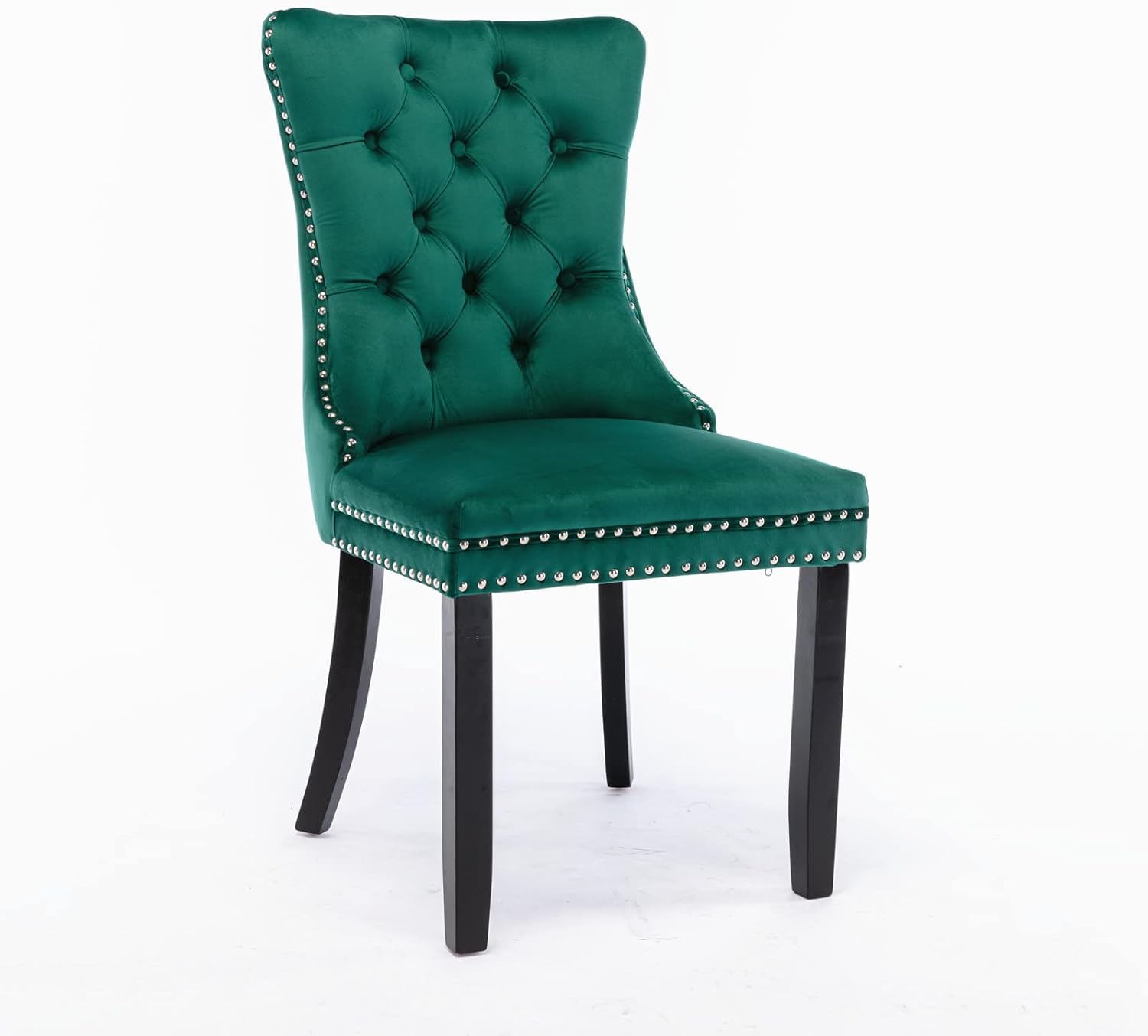 Trinkets Crazed Velvet Dining Chairs Set of 2, Upholstered High end ...