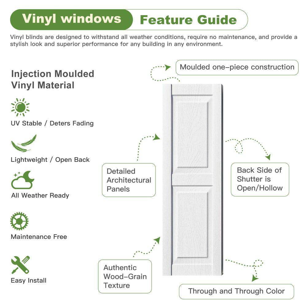 Kadyn All Weather Square Faux Window Panel Decor, Durable Architectural ...