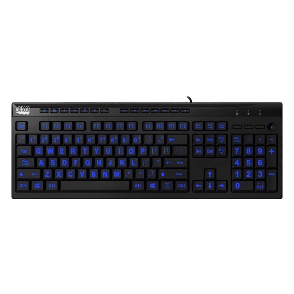 Best Buy: Adesso Easy-Touch Keyboard Black AKB-130EB