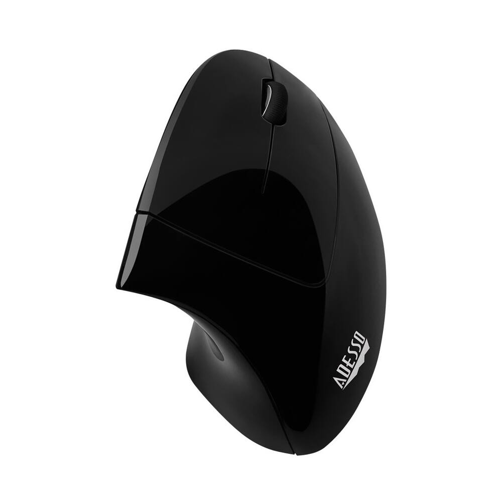 Adesso iMouse Wireless Optical Ergonomic Mouse Wireless Black IMOUSEE10 ...