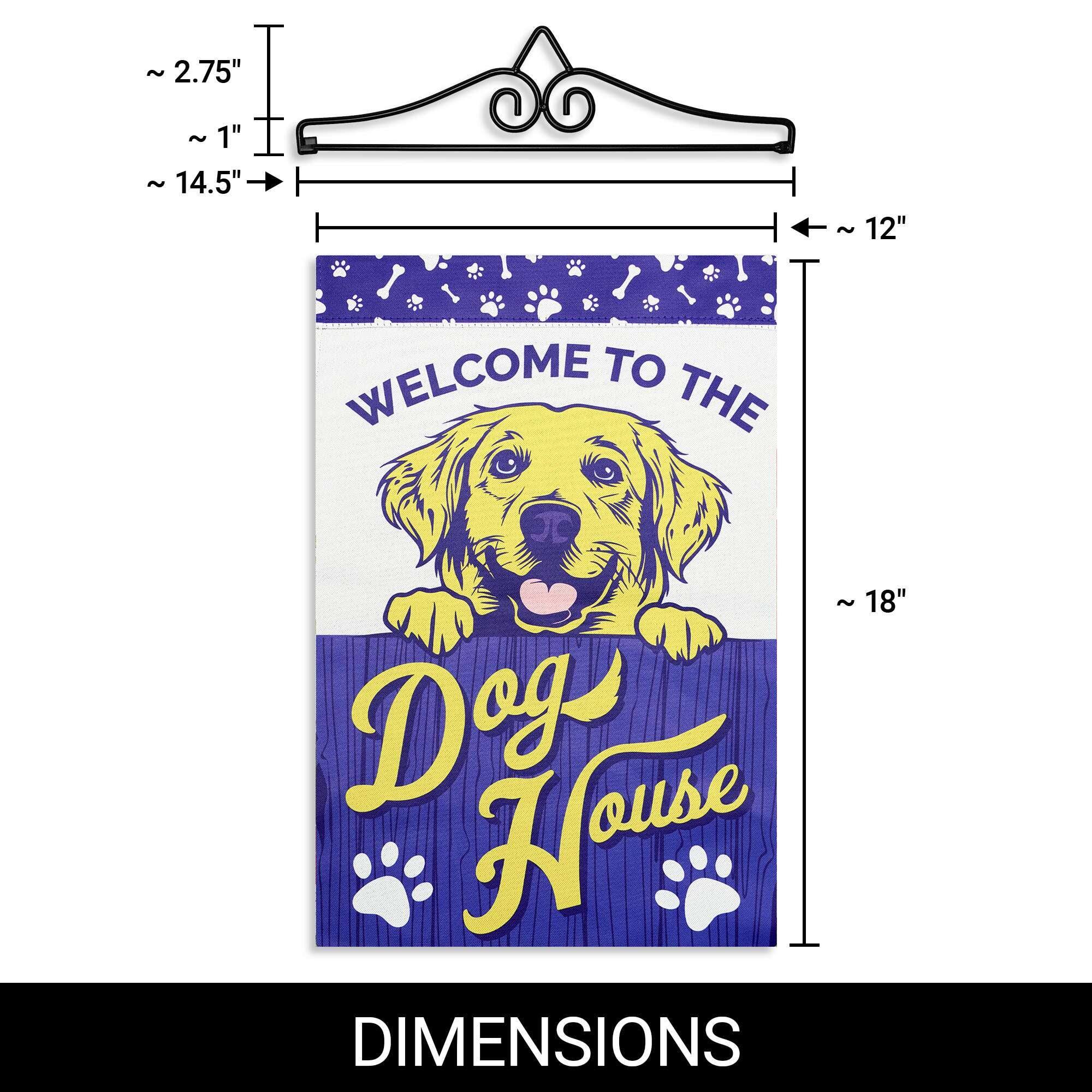 G128 Combo Garden Flag Hanger 14 in with 12 x 18 in Double Sided ...