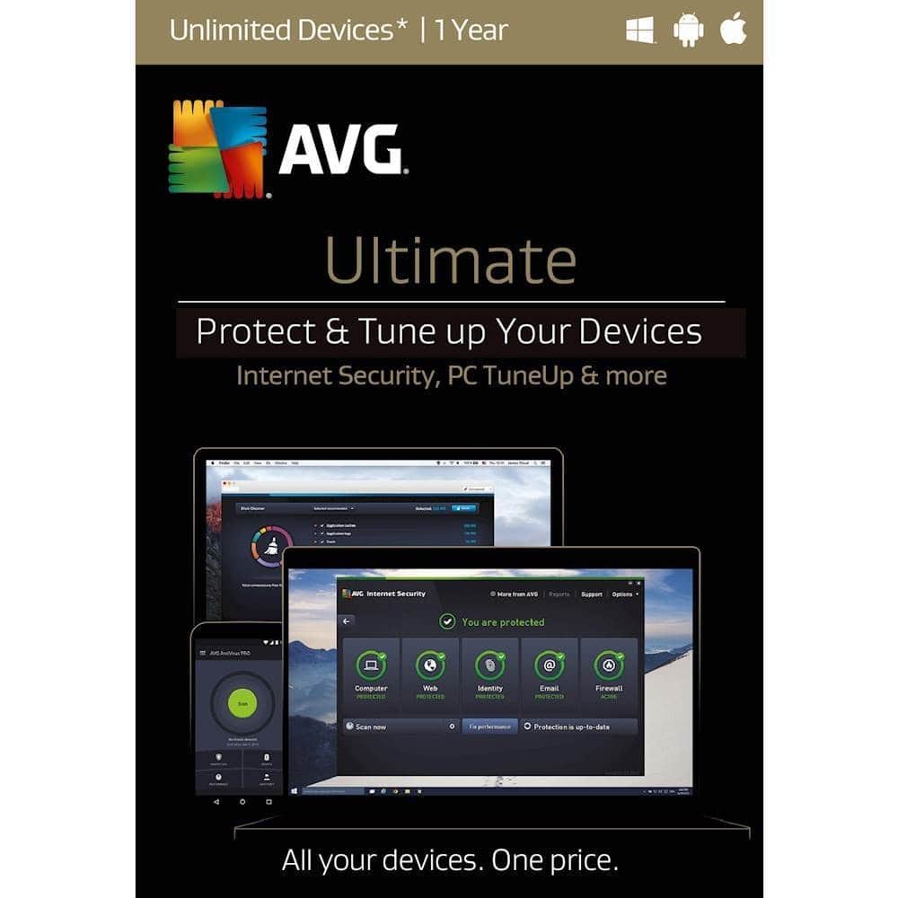Best Buy: AVG Ultimate (Unlimited Devices) (1-Year Subscription ...