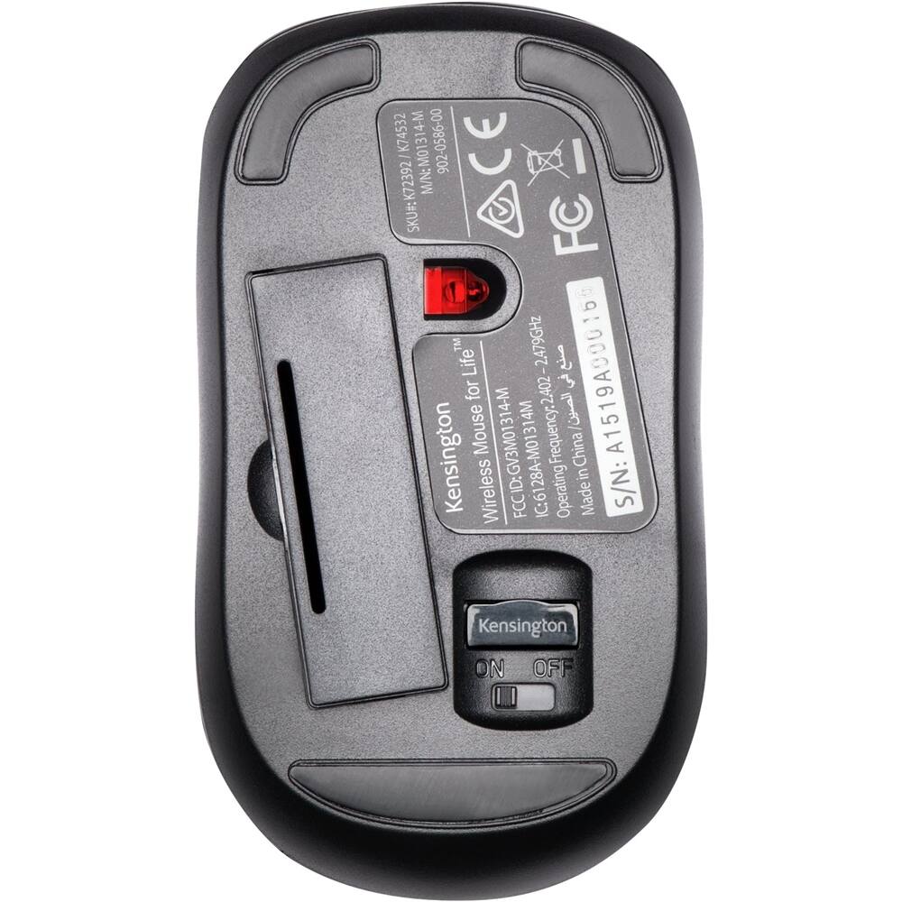 Kensington Optical Three Button Mouse Black K72392US - Best Buy