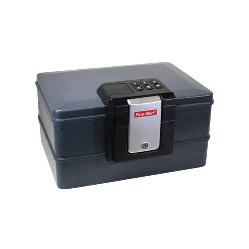 First Alert 0.39 Cu. Ft. Fire and Water Resistant Safe with Electronic ...