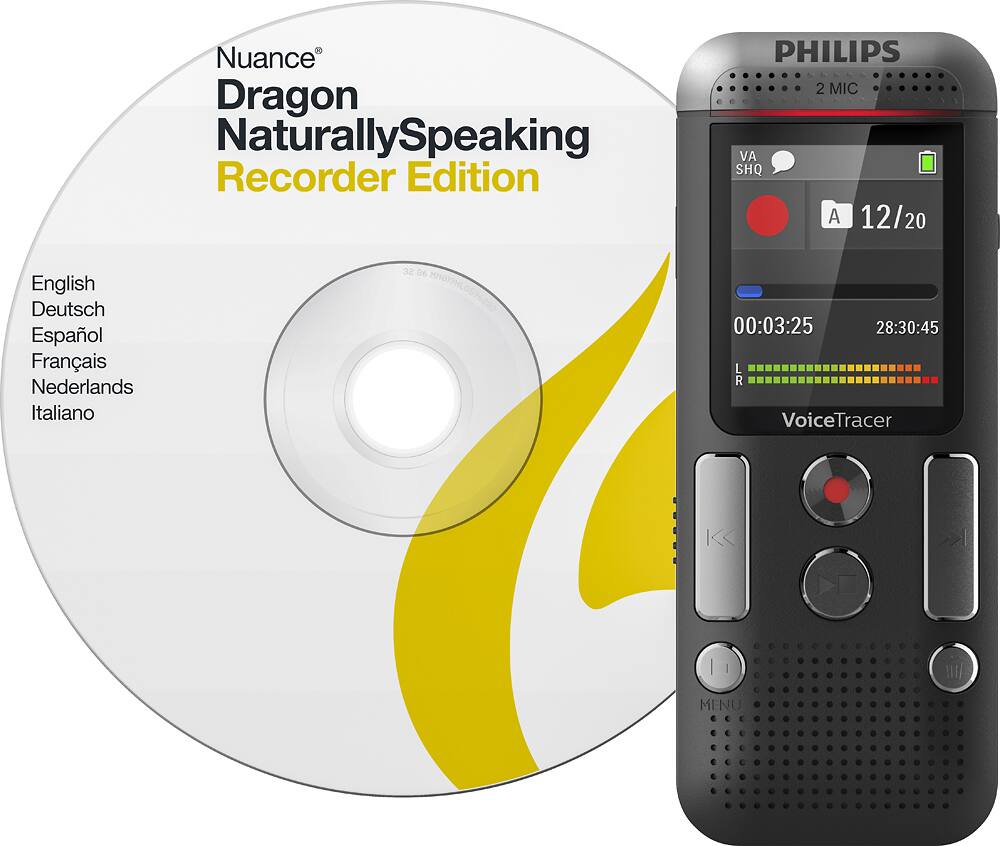 Philips Voice Tracer Audio Recorder Anthracite/chrome DVT2710 - Best Buy