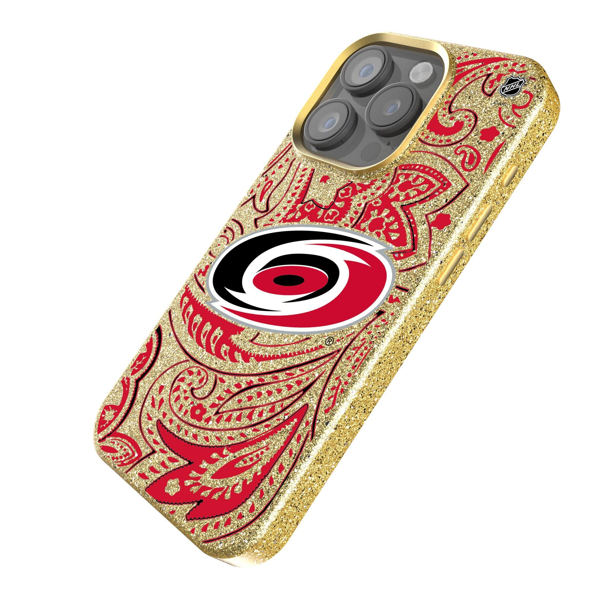 Keyscaper NHL Carolina Hurricanes Paisley Bling iPhone Case 14 Pro Max ...