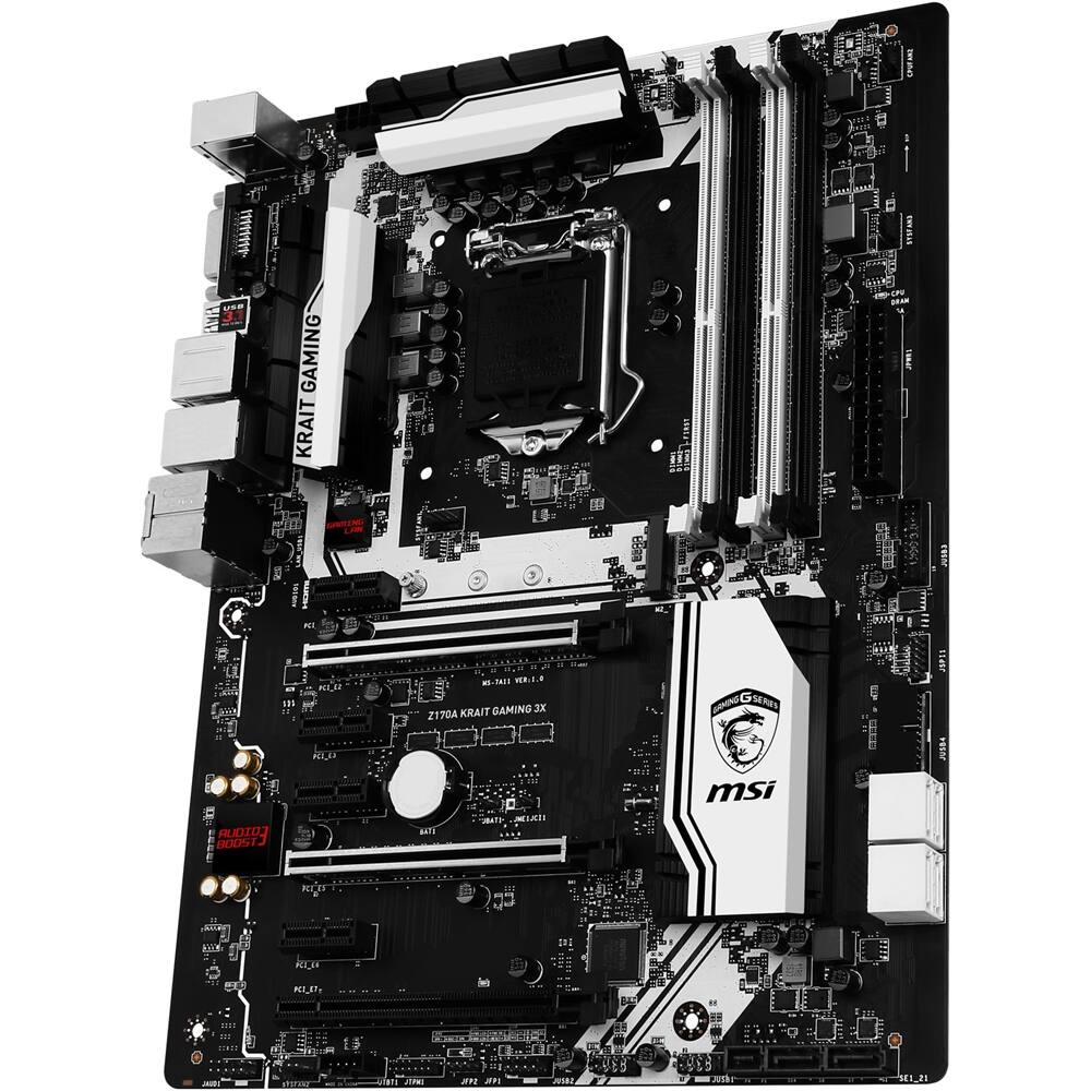 Best Buy: MSI ATX Motherboard 3600MHz (Socket LGA1151) Z170AKRAITGAM3X