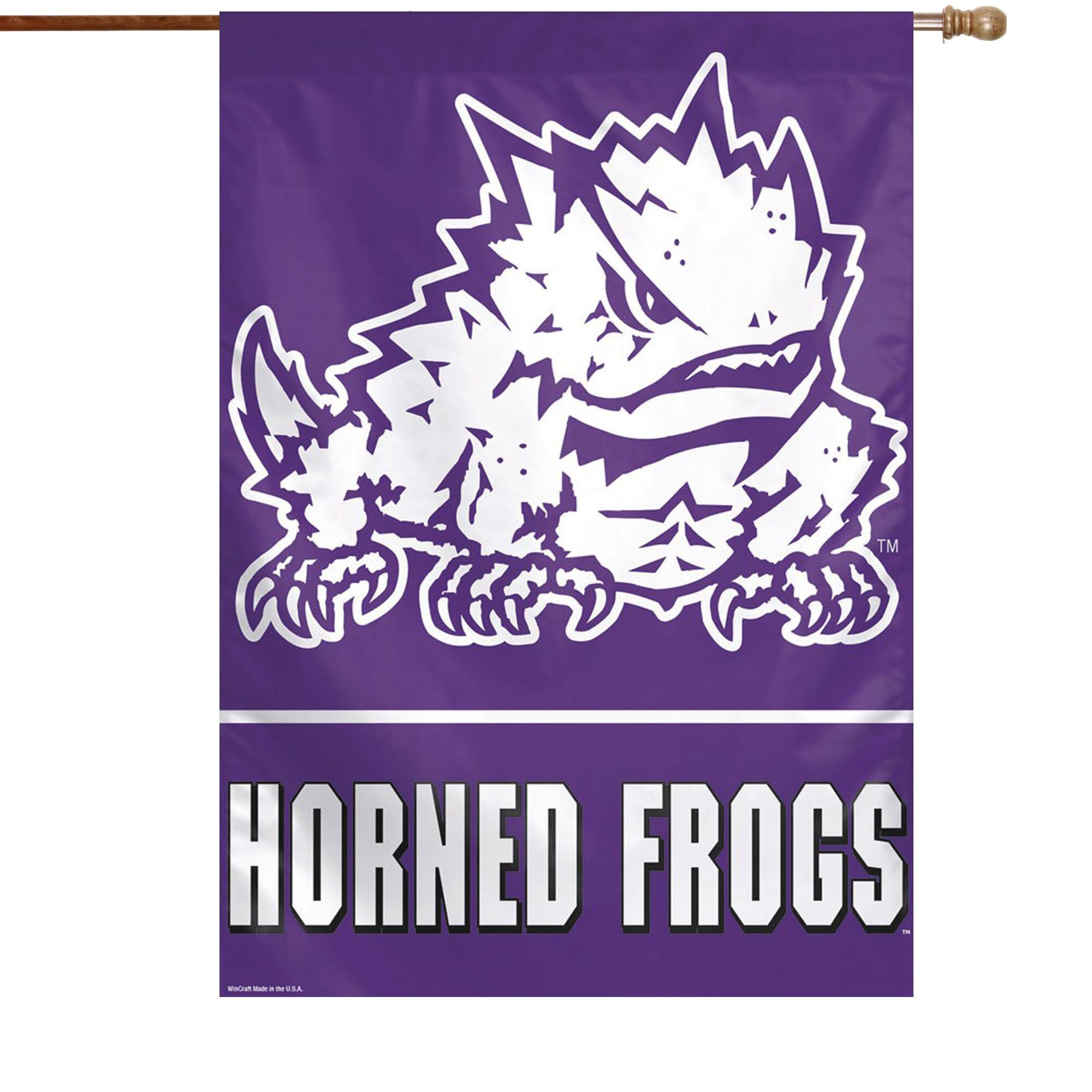 WinCraft TCU Horned Frogs 28" x 40" Big Logo House Flag Multicolor ...
