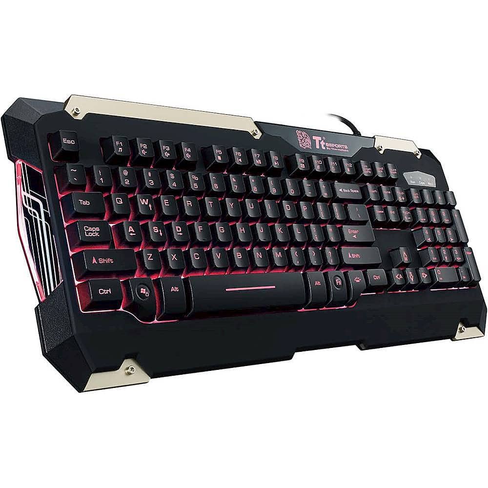 Customer Reviews: Tt eSPORTS COMMANDER Wired Gaming Bundle with Red ...