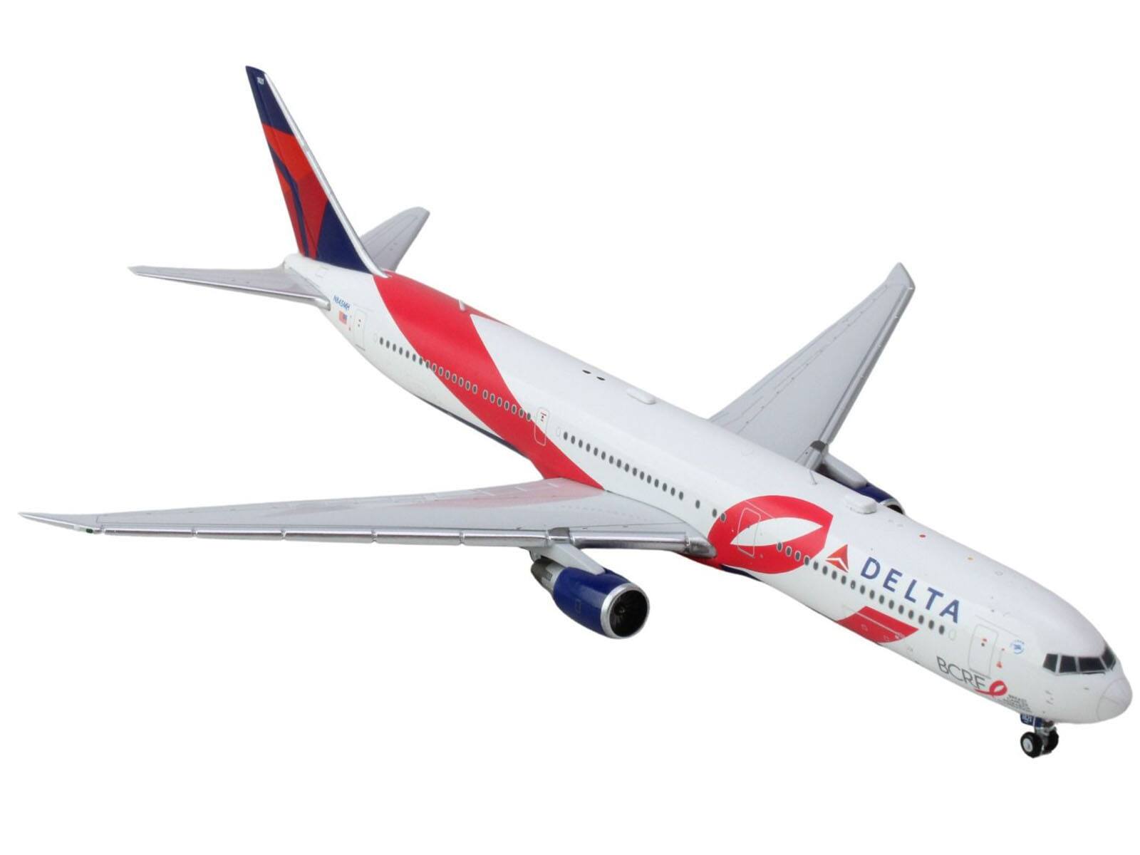 GeminiJets Boeing 767 400ER Delta Air Lines BCRF N845MH White with ...