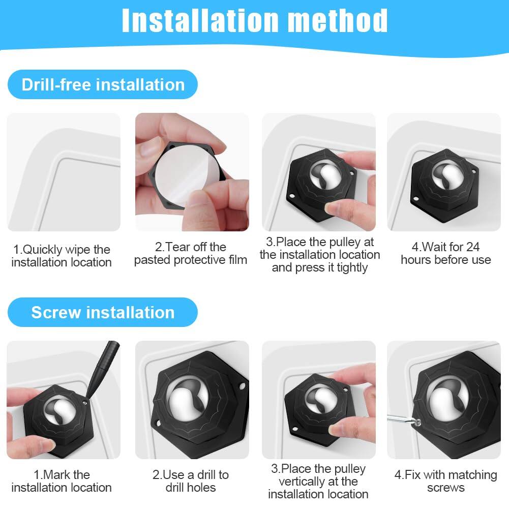 Auledio 4Pcs Self Adhesive Type Mute Ball Universal Wheel Furniture ...