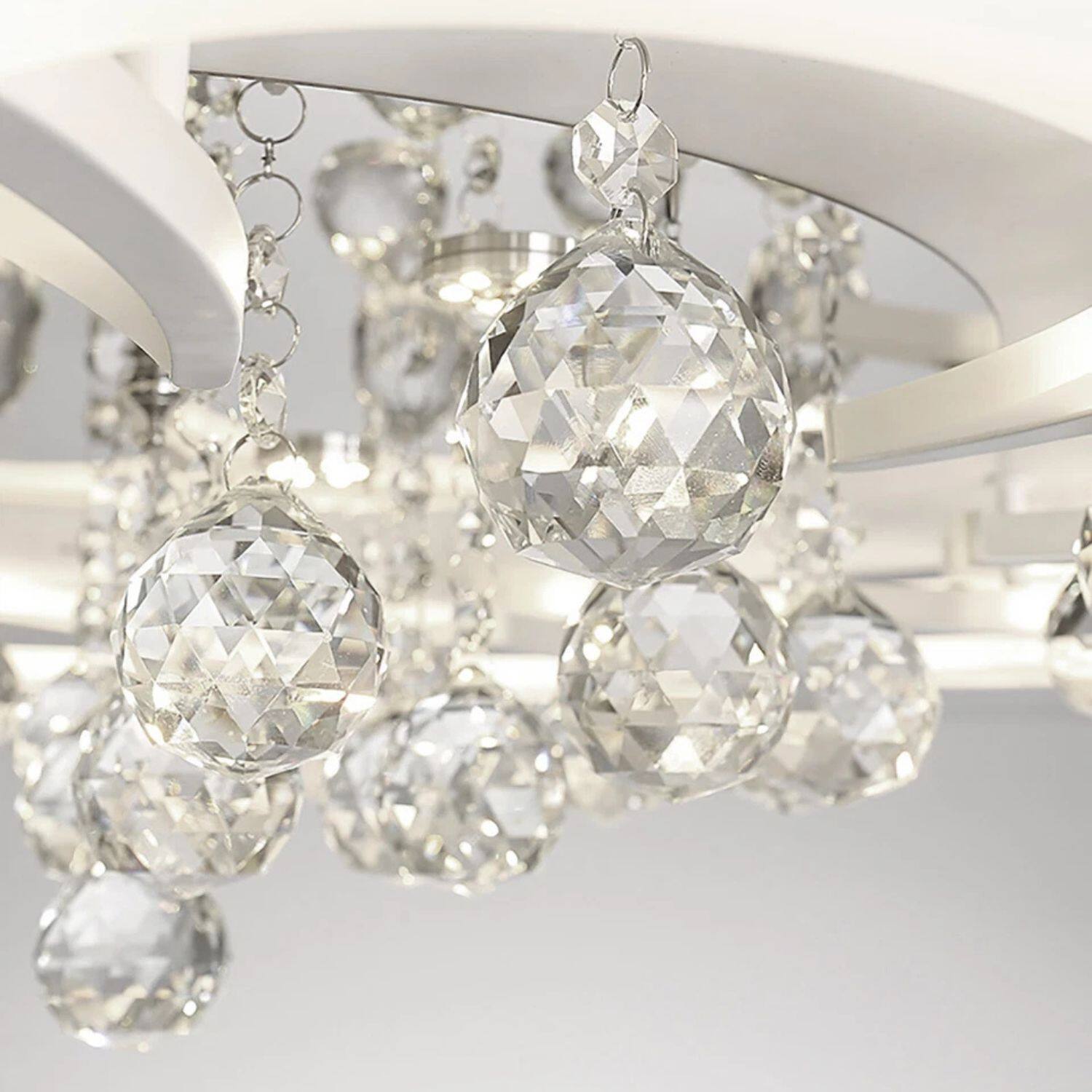 Home Collection Modern LED Crystal Flower Ceiling Chandelier ACR-LED ...