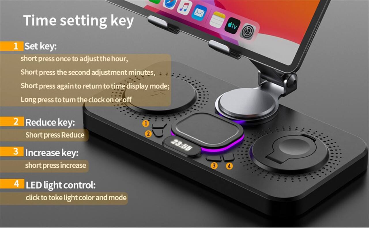 RISOKEYS Wireless Charger Supports Phone, Watch, Earphone Charging ...