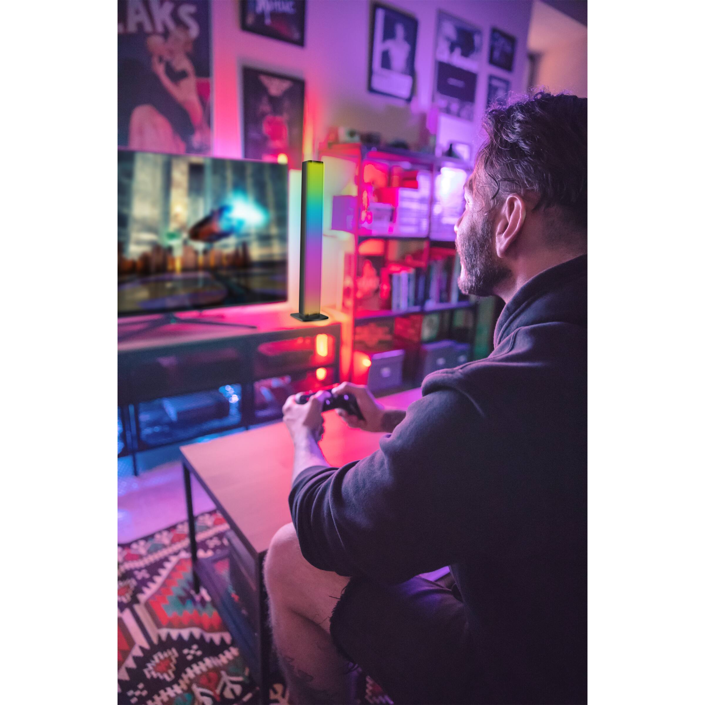 iLive Bright Lines Dual 20" Multimedia LED HD Soundbars Black ITB2024B ...