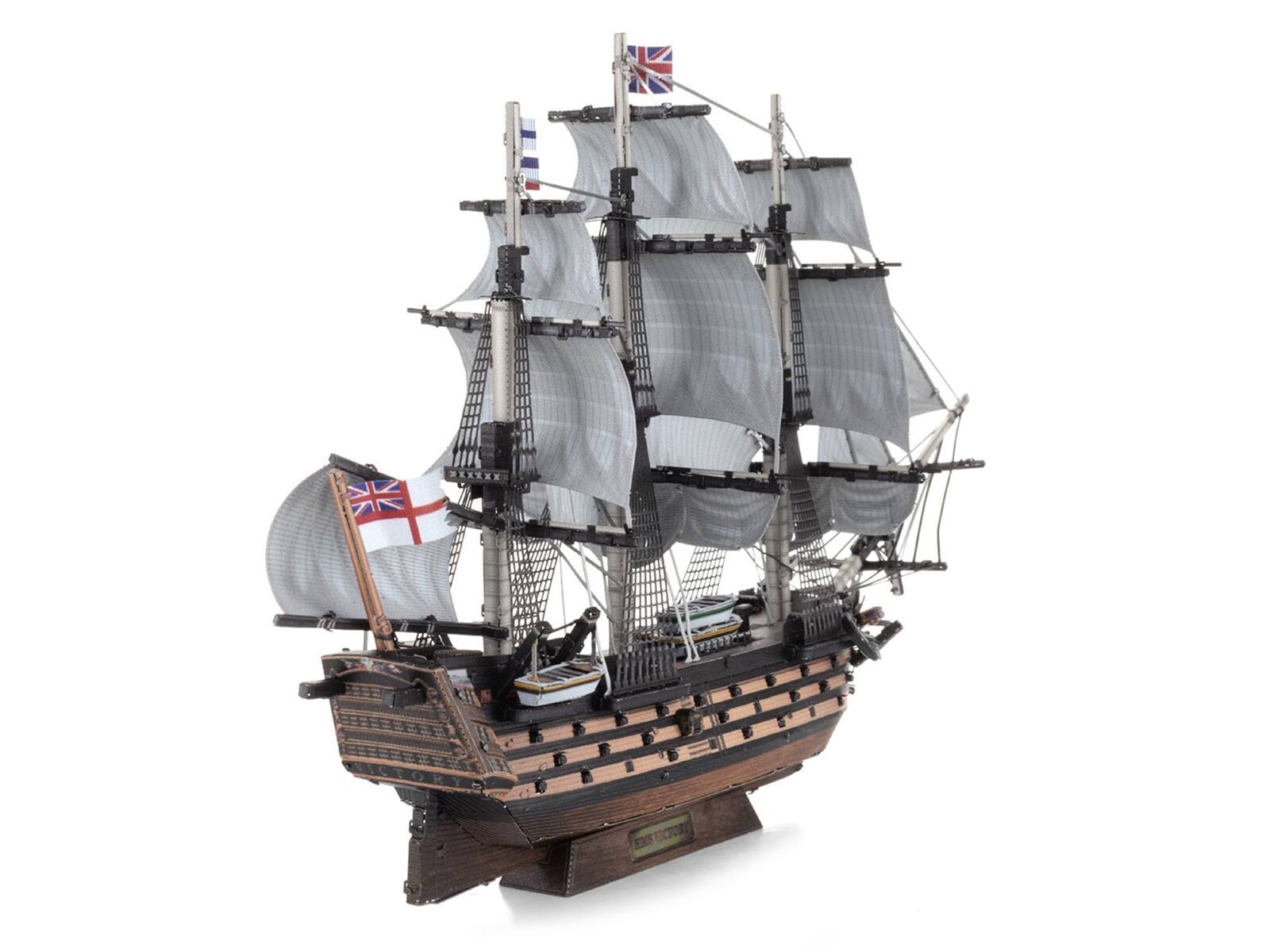 Model Kit HMS Victory British Navy Ship (Challenging Difficulty) Steel ...