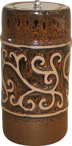 Best Buy: Smart Garden Etruscan Ceramic Fire Pot Chestnut Orange 215040 ...