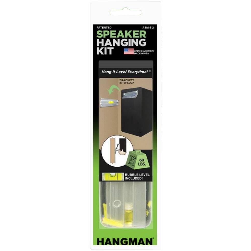 Best Buy: Hangman Speaker Hanging Kit (2-Pack) Silver ASM6-2