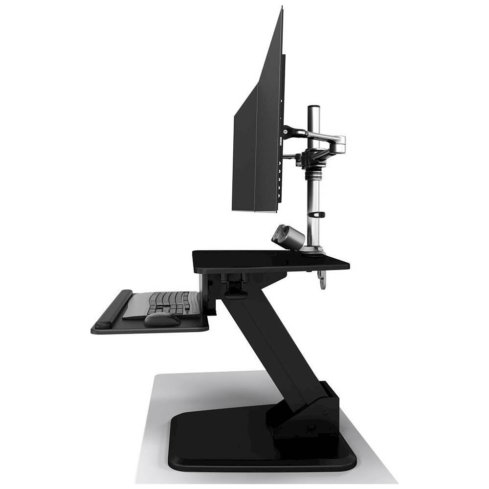 Best Buy: Atdec Sit-to-Stand Freestanding Display Stand Black A-STSFB