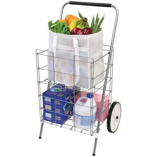 Best Buy: Helping Hand 2-Wheel Folding Cart Silver FQ3915D