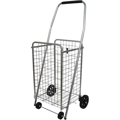 Best Buy: Helping Hand Pop 'N Shop Rolling Cart Silver FQ39283
