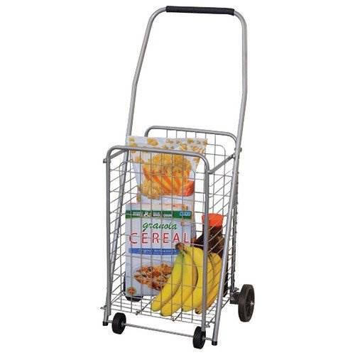 Best Buy: Helping Hand Pop 'N Shop Rolling Cart Silver FQ39283