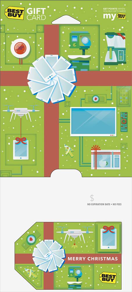 Best Buy® $500 Christmas Ribbon Gift Card 4987100 - Best Buy